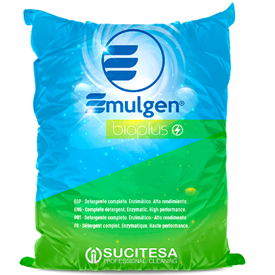 EMULGEN BIOPLUS | Detergente Roupa Pó Enzimatico 20Kg | DMC Higiene