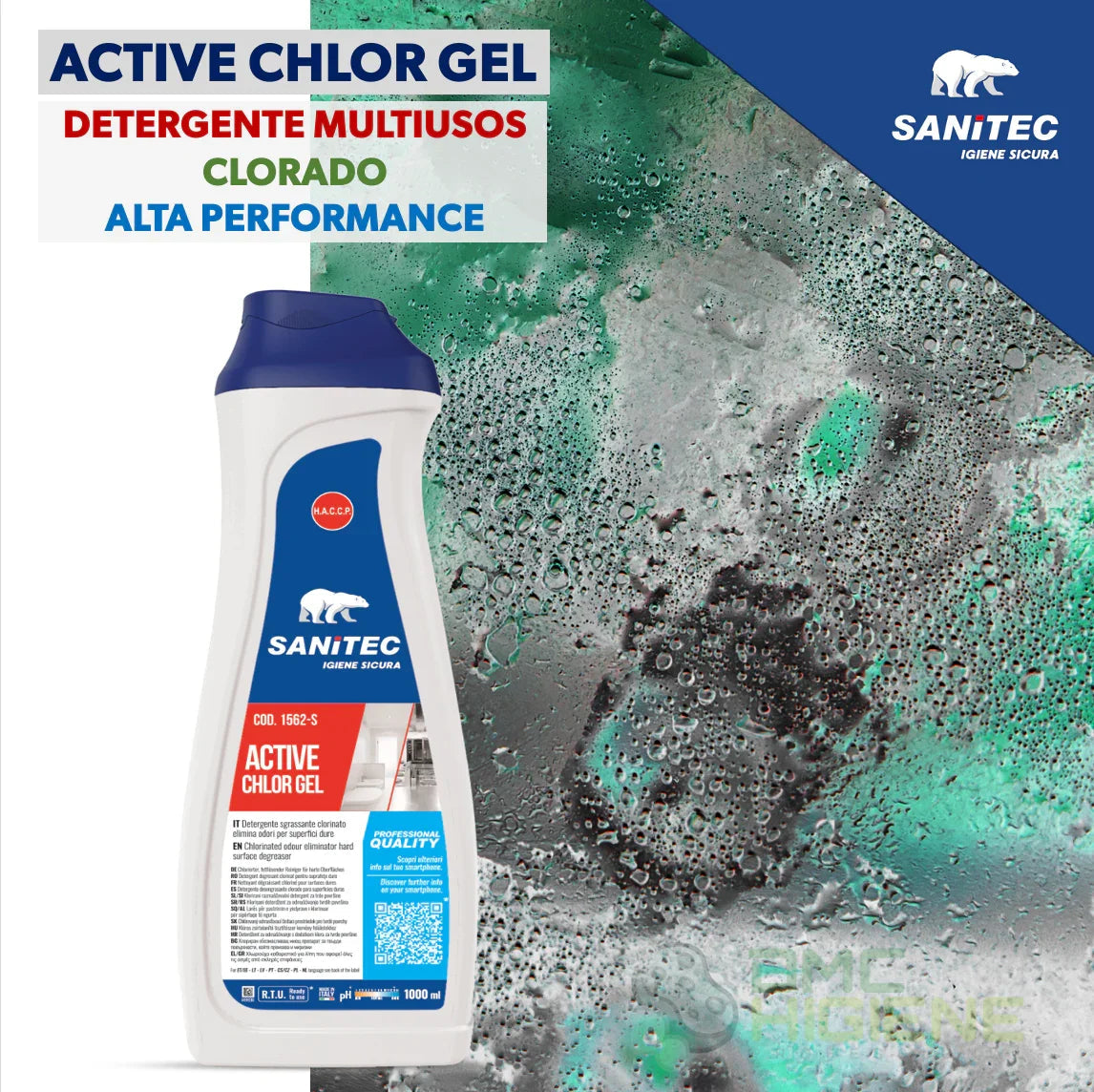 Detergente Gel com Cloro Ativo Profissional ACTIVE CHLOR GEL | DMC Higiene
