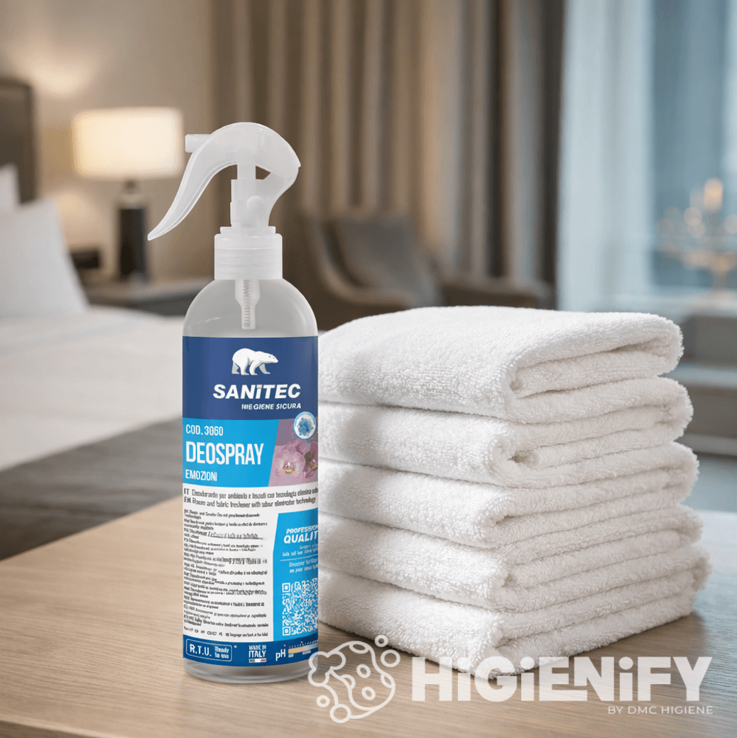 Ambientador e Desodorizante Profissional para Têxteis 300ml | DMC Higiene